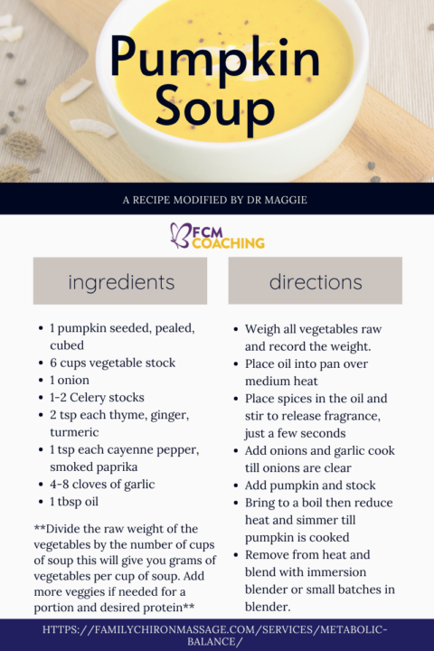 Simple Sample Recipe: Soup - FCM Coaching